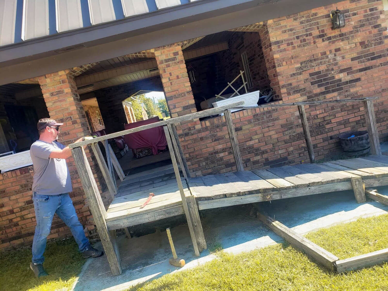 Before and After: Union United Upgrades Ramp for Community Member