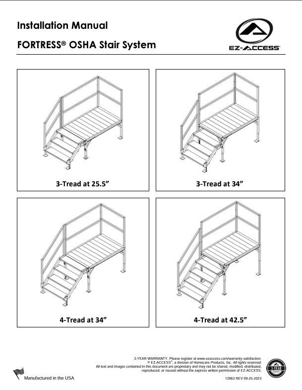 FORTRESS® OSHA Stairs | Durable & Safe Access Solutions | EZ-ACCESS