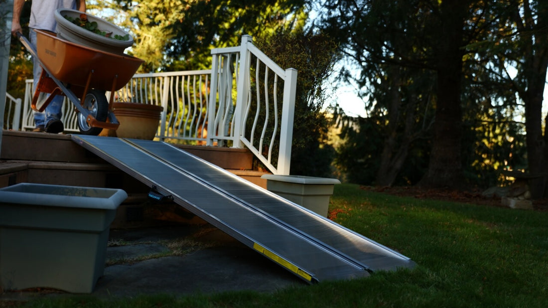 TRAVERSE™ Multi-Purpose Singlefold Edgeless Ramp | EZ-ACCESS
